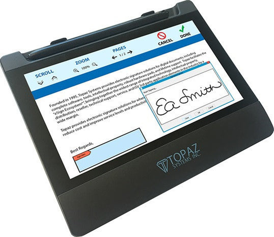 Topaz Signature Pads | UK Authorised Stockist | SigLite & SignatureGem ...